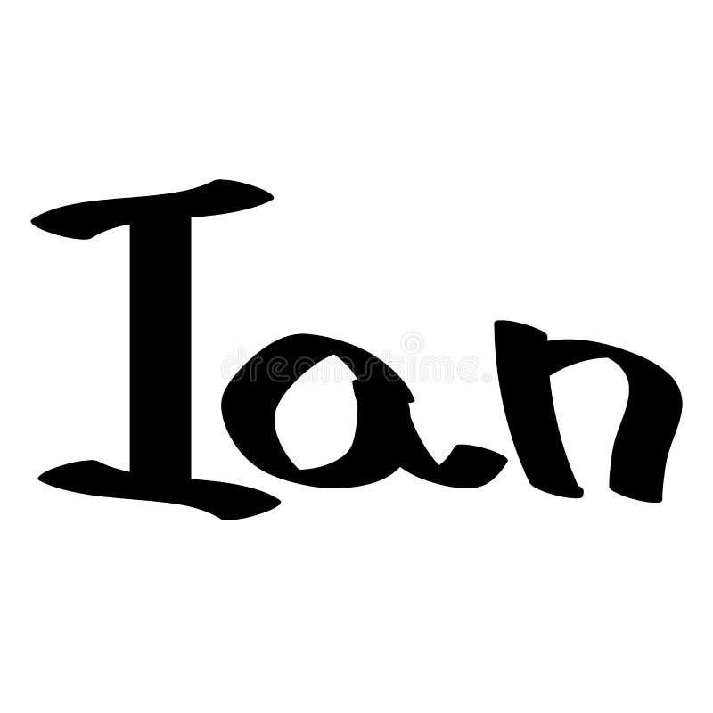 Ian Male Name Street Art Design. Graffiti Tag Ian. Vector Art. Stock ...