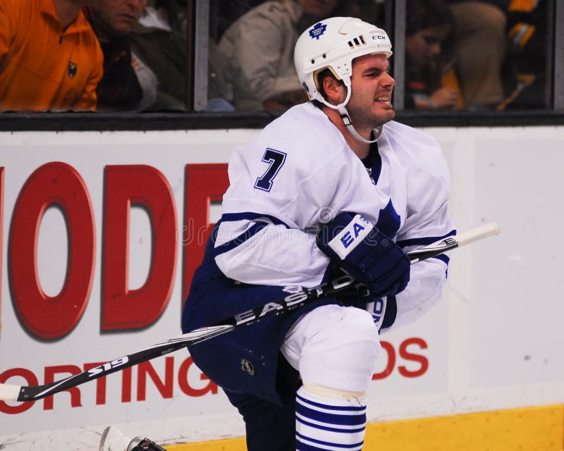 Ian White Toronto Maple Leafs-Verteidiger Redaktionelles ...