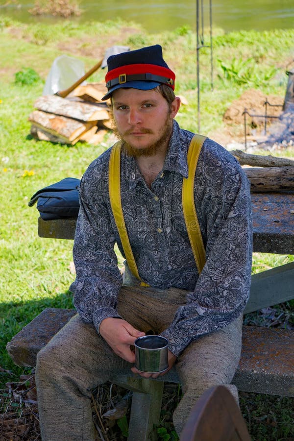 Ianque Masculino Reenactor Do Retrato Imagem de Stock Editorial ...