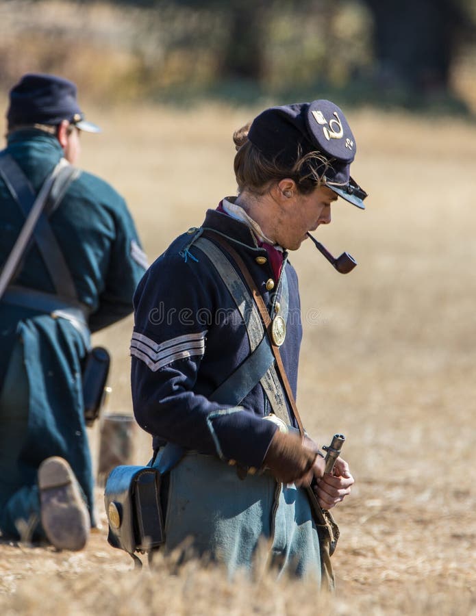 Guerra Civil Reenactor Do Ianque Novo Foto Editorial - Imagem de ...