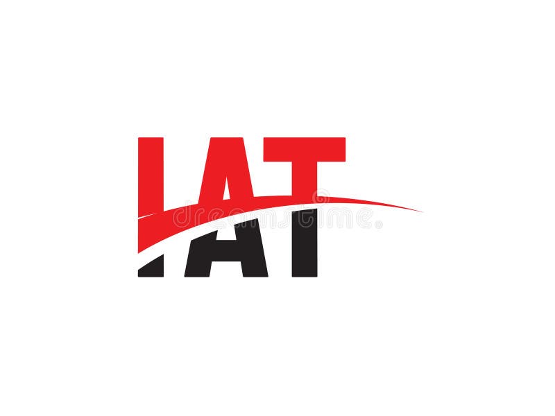 IAT Letter Initial Logo Design Vector Illustration Stock Vector ...