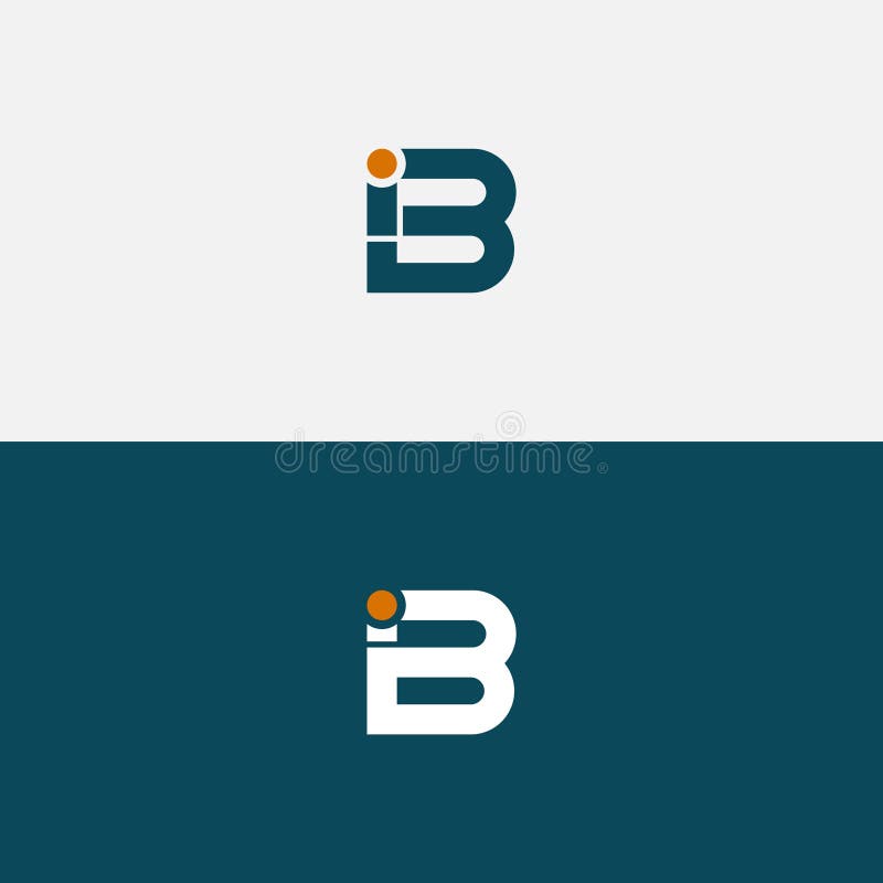 IB or BI Letters with Creative Combinations for Your Logo Design Stock ...