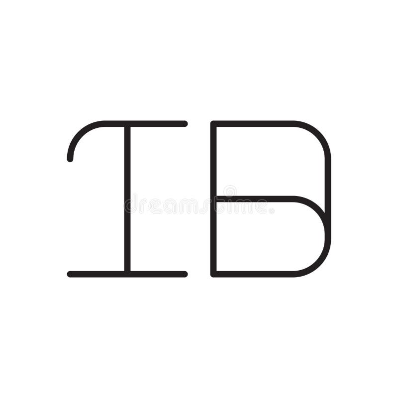 Ib Initial Letter Vector Logo Icon Stock Vector - Illustration of icon ...