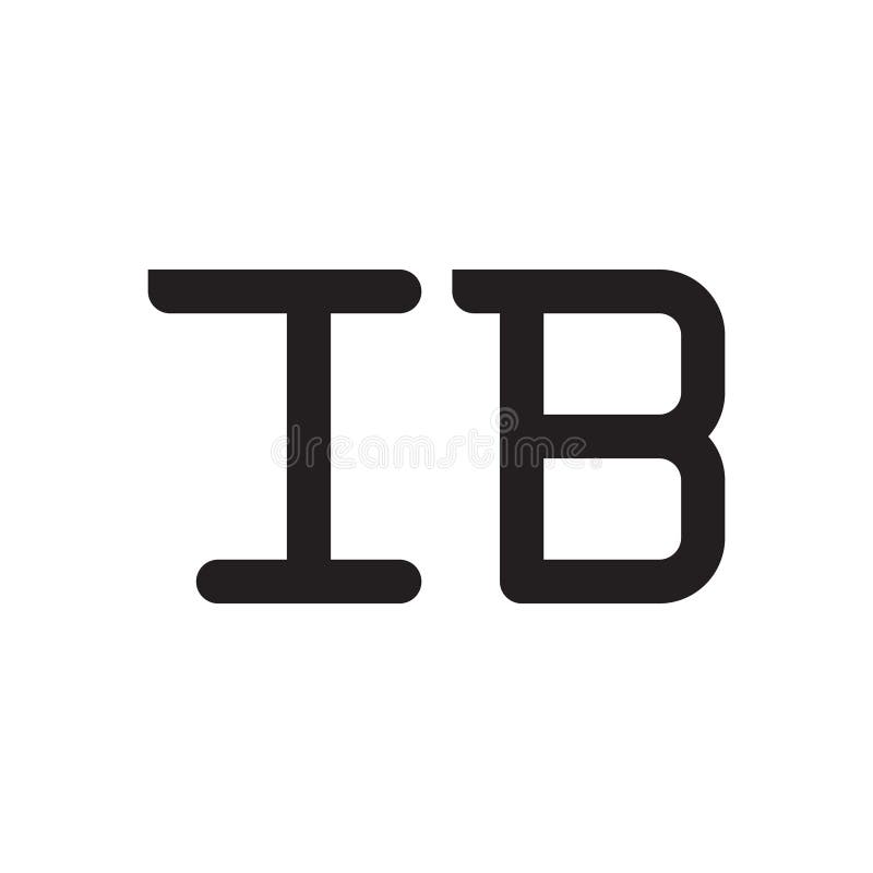 Ib Initial Letter Vector Logo Icon Stock Vector - Illustration of ...