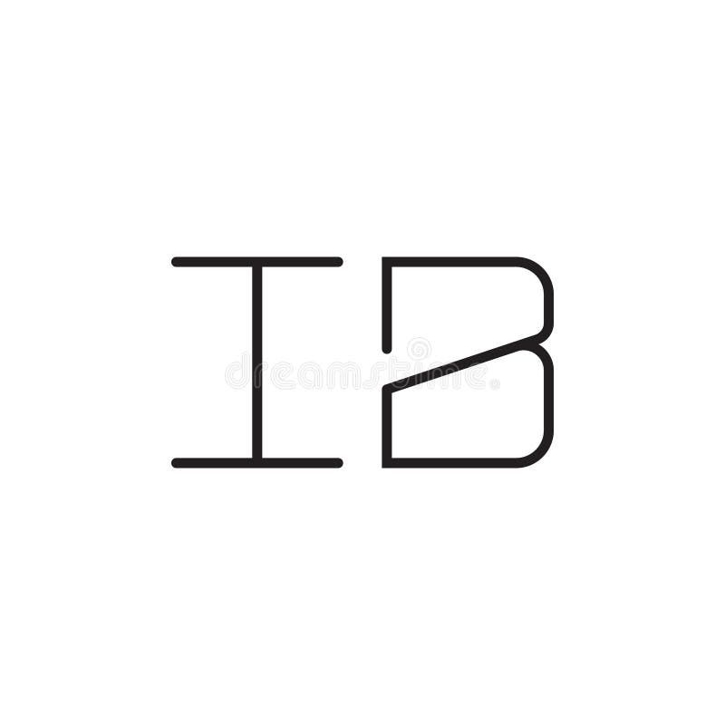 Ib Initial Letter Vector Logo Icon Stock Vector - Illustration of ...