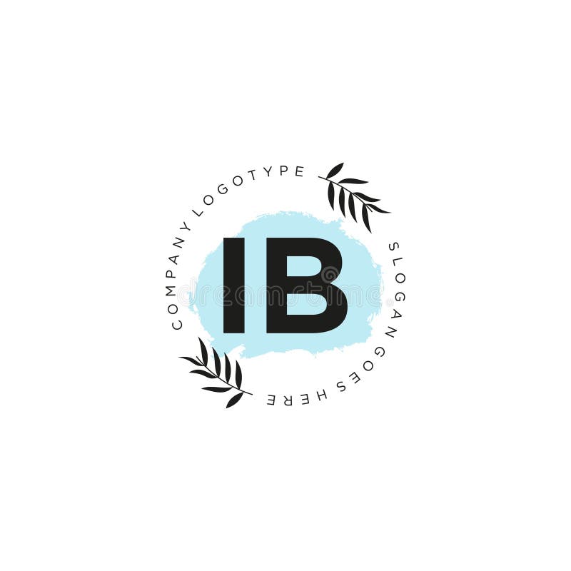 IB Letter Logo Icon Design Template Elements Stock Vector ...