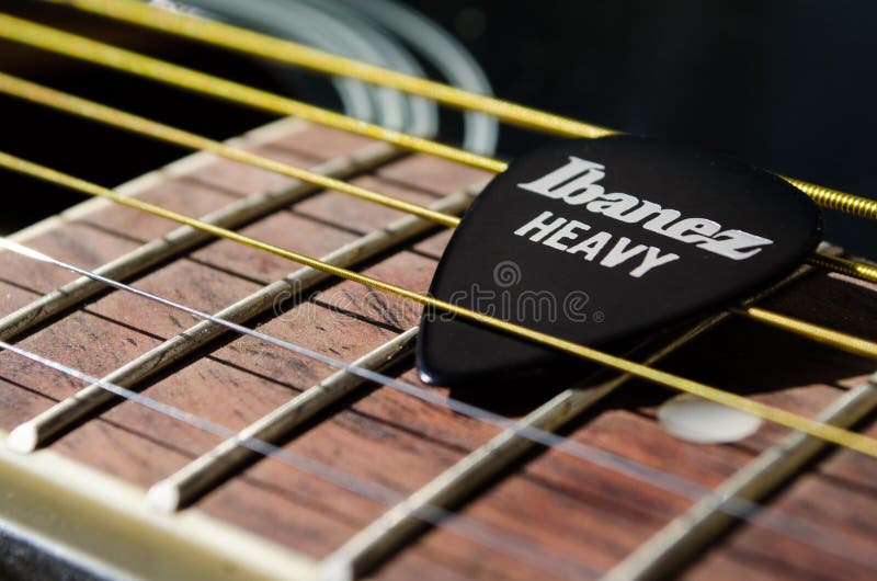 Ibanez heavy pick macro editorial photography. Image of strings - 39438202