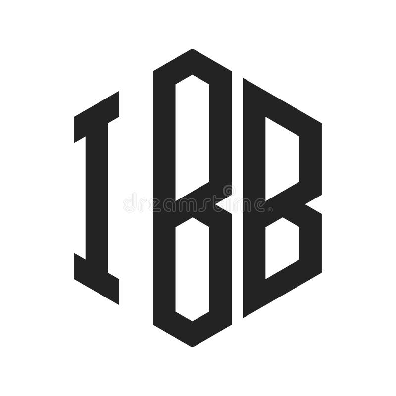 IBB Logo Design. Initial Letter IBB Monogram Logo Using Hexagon Shape ...