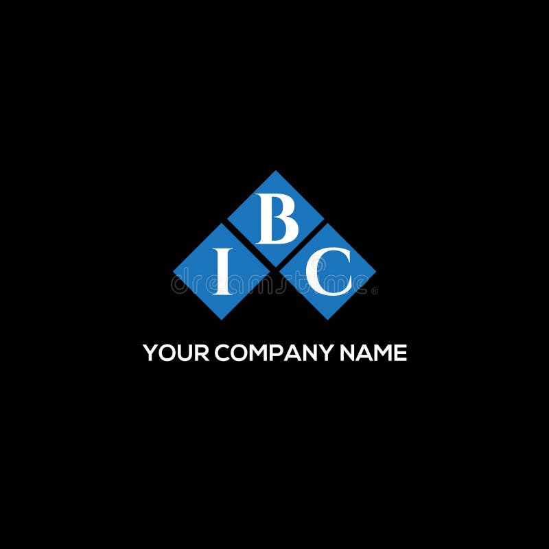 IBC Letter Logo Design on BLACK Background. IBC Creative Initials ...