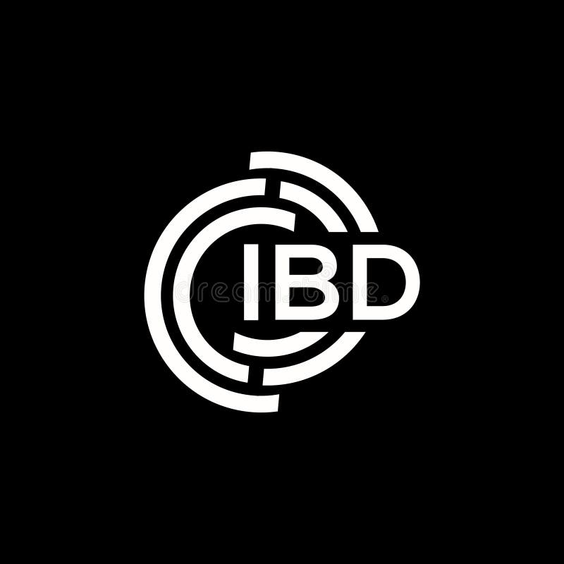 IBD Letter Logo Design on Black Background. IBD Creative Initials ...