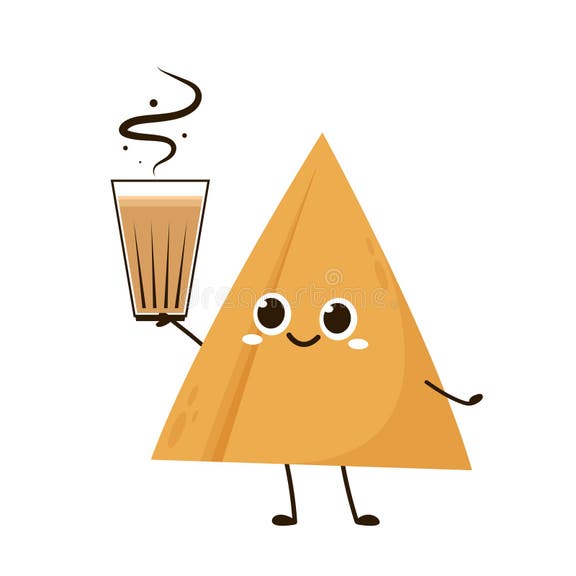 Chai Character. Karak Milk Chai Illustration on Organic Background ...