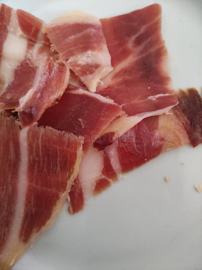 Iberian Ham Cut into Strips Stock Photo - Image of spain, meaty: 209478722