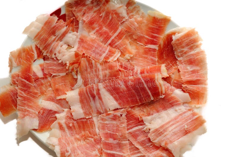 Iberian Ham Typical Spanish Dish Stock Image - Image of appetizer ...