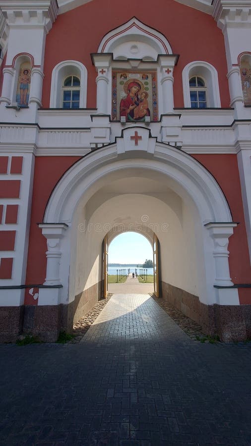Iberian Monastery. Russia. Valdai Stock Photo - Image of altar, church ...