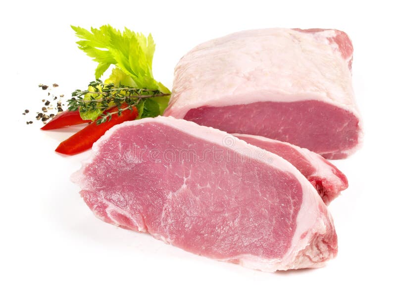 Fine Meat - Iberian Pork Loin without Bones Stock Photo - Image of meat ...