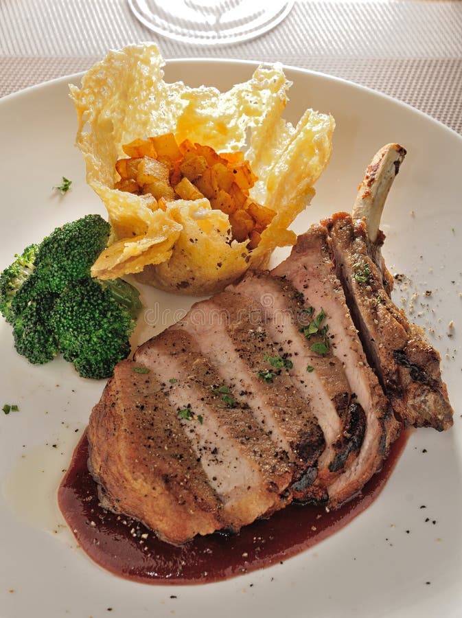 Grilled Iberico Pork stock image. Image of spanish, dish - 58779623