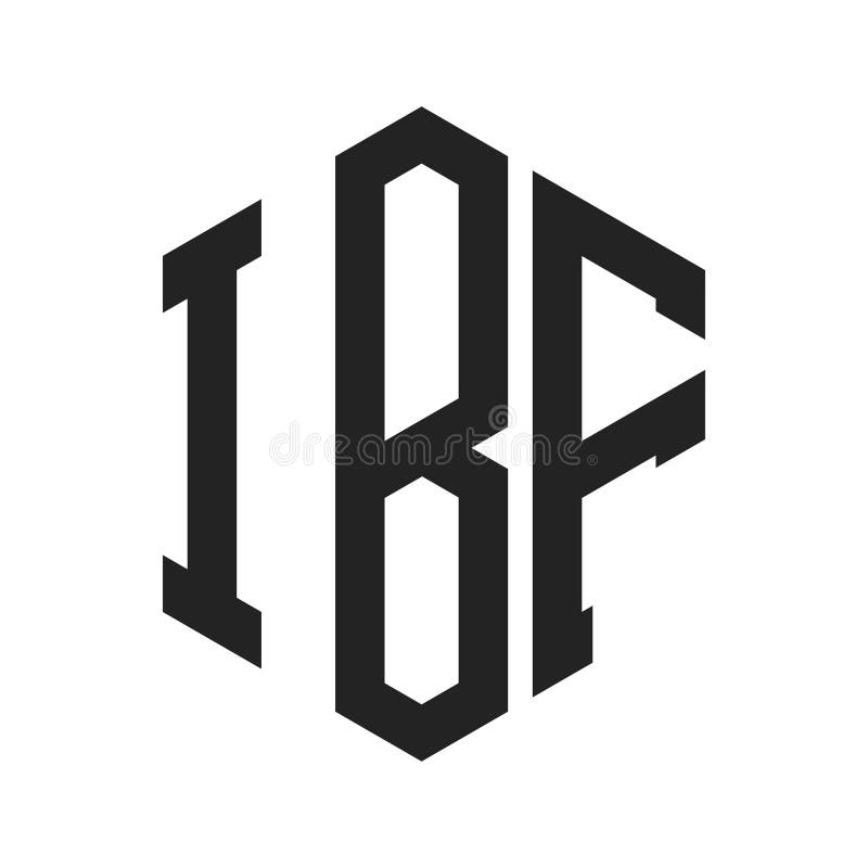 IBF Logo Design. Initial Letter IBF Monogram Logo Using Hexagon Shape ...