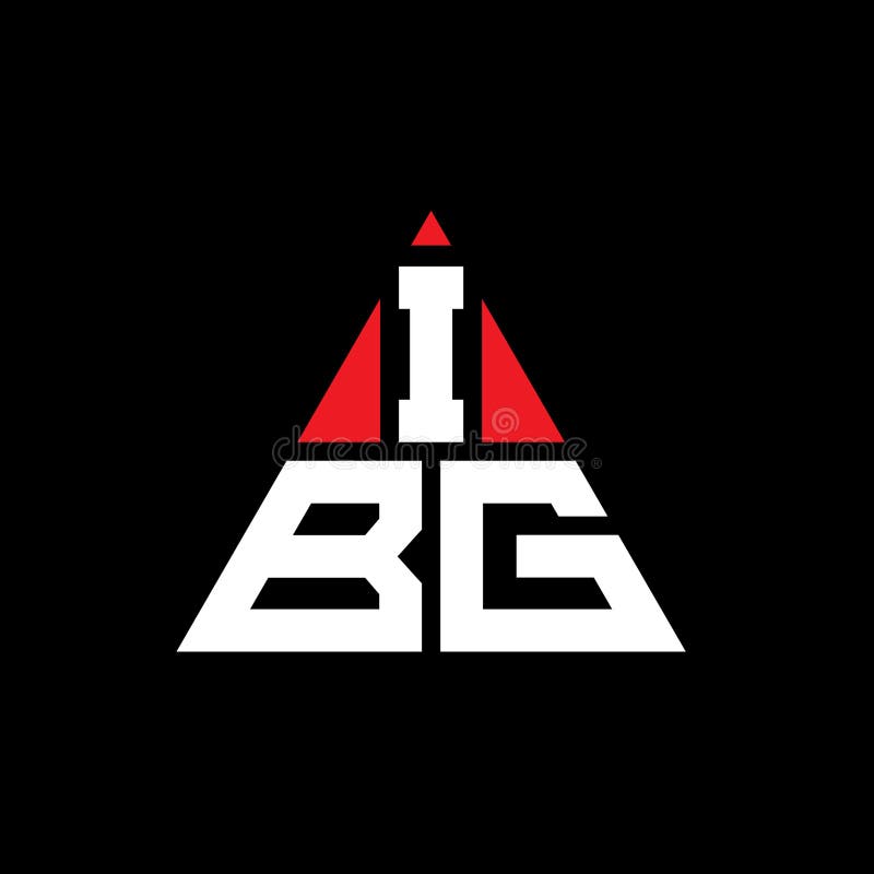 IBG Triangle Letter Logo Design with Triangle Shape. IBG Triangle Logo ...