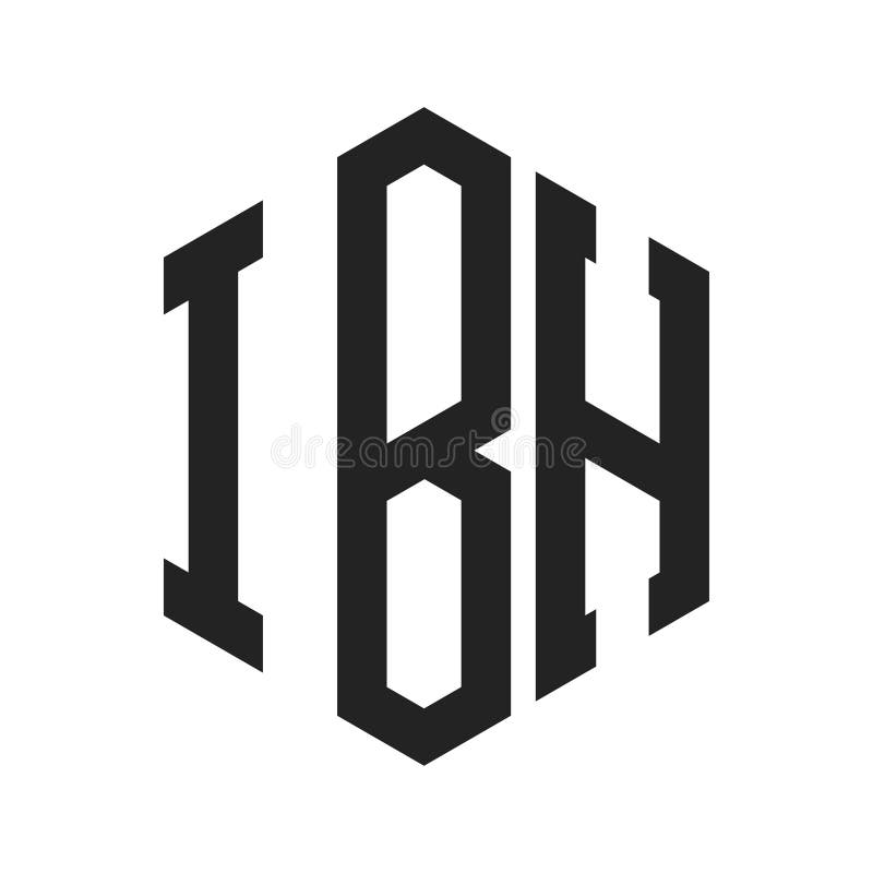 IBH Logo Design. Initial Letter IBH Monogram Logo Using Hexagon Shape ...