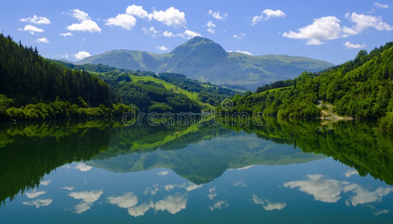 Mount Txindoki among the Clouds in the Natural Park of the Aralar ...