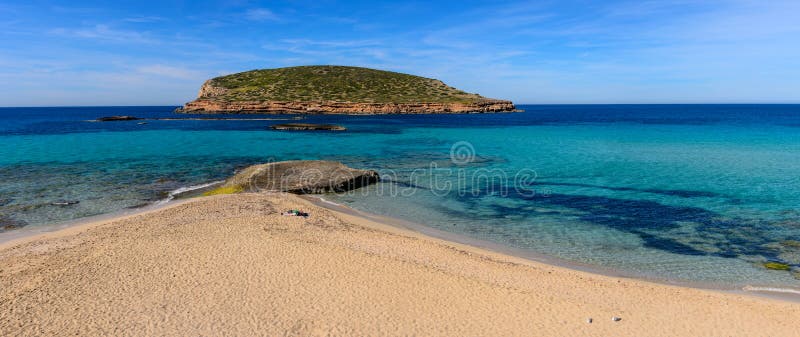 Ibiza. Cala Conta stock photo. Image of landscape, leisure - 272786194