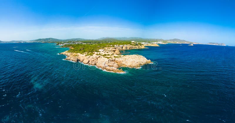 Ibiza, Punta Arabi stock image. Image of espagne, cliff - 266439269