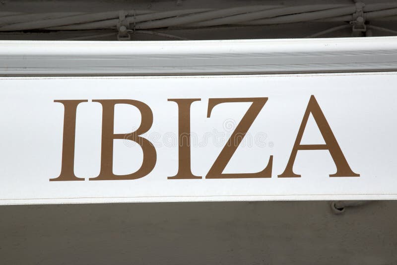 Ibiza Sign, Spain stock photo. Image of ibiza, green - 54983954