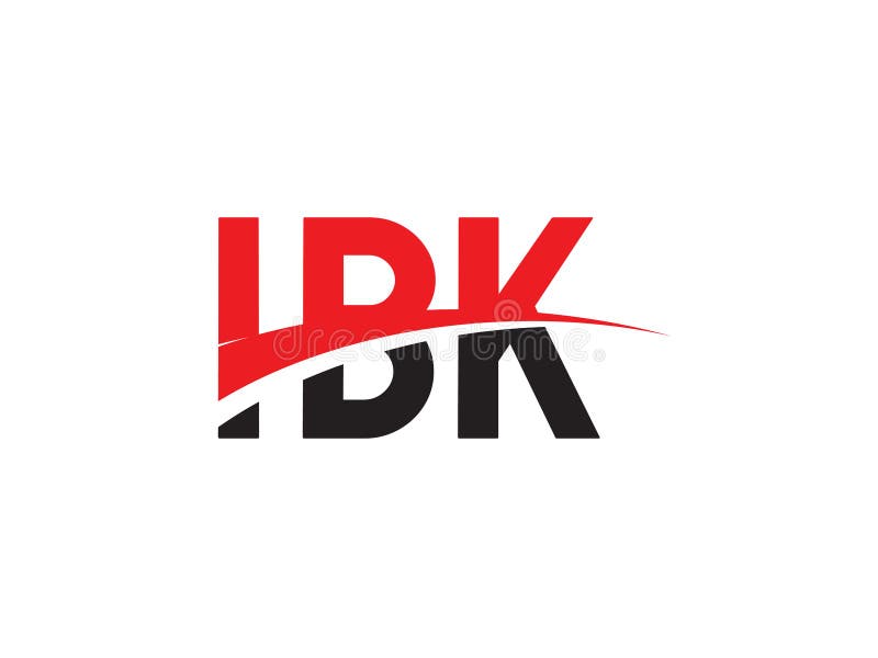 IBK Letter Initial Logo Design Vector Illustration Stock Vector ...