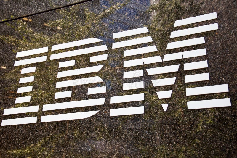 IBM brandname logo editorial photo. Image of hardware - 60210071