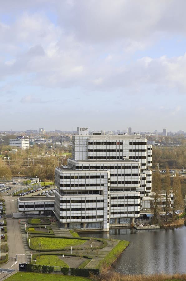 The IBM Building Areal View Editorial Stock Photo - Image of ...