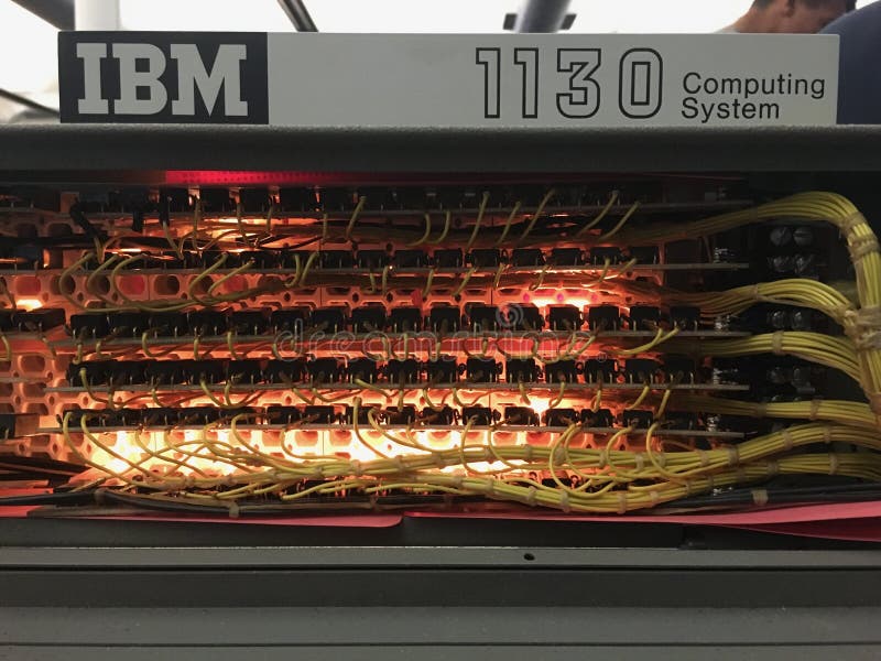 IBM 1130 Computing System Interior View Editorial Image - Image of ...