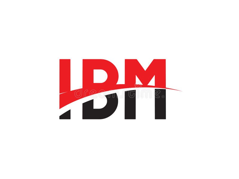 IBM Letter Initial Logo Design Vector Illustration Stock Vector ...