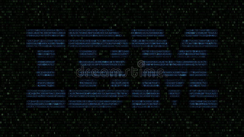 IBM Logo Made of Hexadecimal Symbols on Computer Screen. Editorial 3D ...