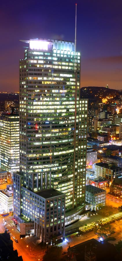 IBM Marathon Tower, Montreal, Canada Stock Image - Image of facade ...