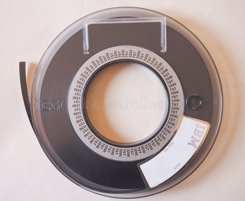 IBM reel tape editorial stock photo. Image of english - 79823068