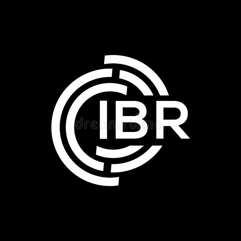 IBR Letter Logo Design on Black Background. IBR Creative Initials ...