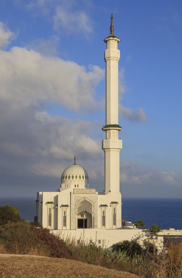 Ibrahim-al-Ibrahim Mosque in Gibraltar Stock Image - Image of europe ...