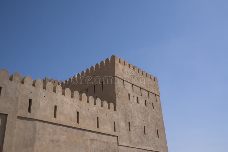 Ibri castle in oman stock photo. Image of castle, landmark - 246422064