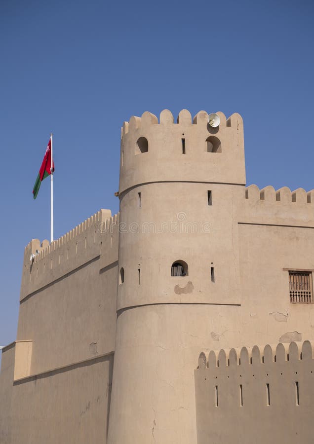 Ibri castle in oman stock image. Image of castle, architecture - 246422099