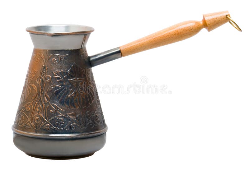 Ibrik Isolated on the White Background Stock Photo - Image of cezve ...