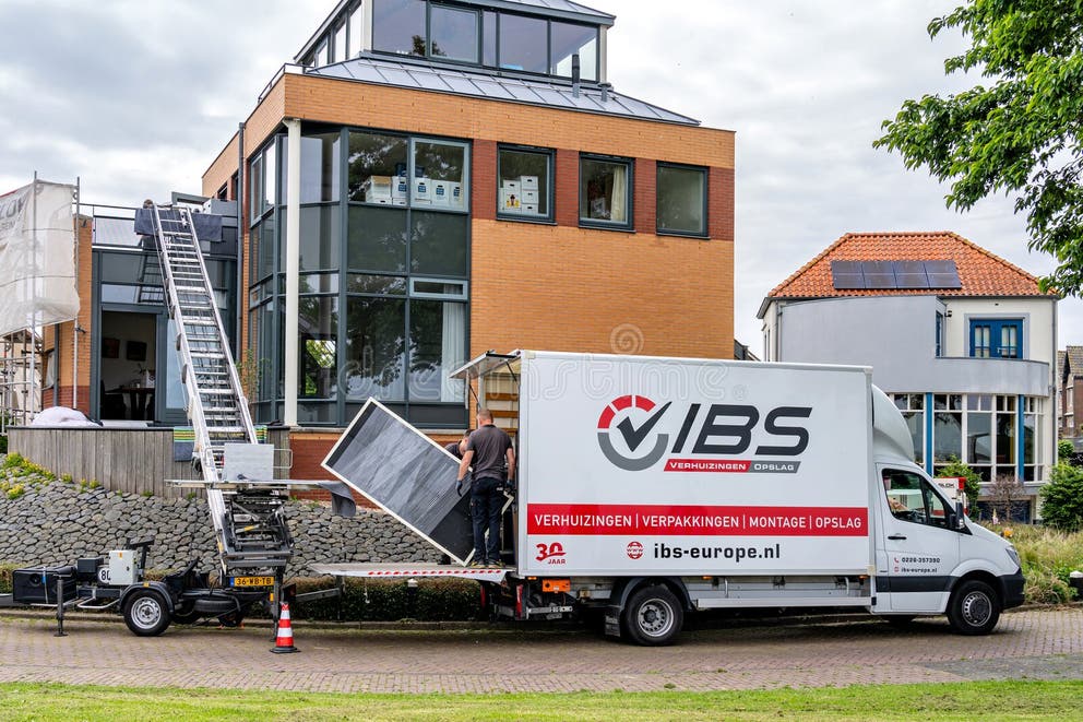 IBS van editorial image. Image of label, removal, badge - 324333165