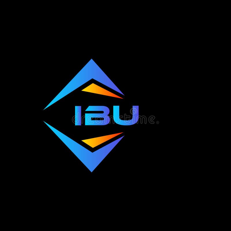 IBU Abstract Technology Logo Design on White Background. IBU Creative ...