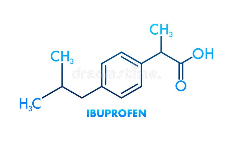 Ibuprofen Formula. Concept of Medicine and Pharmacy Stock Vector ...