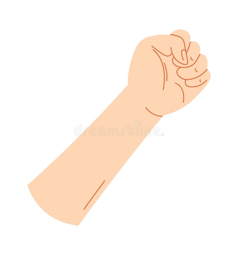 Icône à plat main blanche illustration de vecteur. Illustration du ...