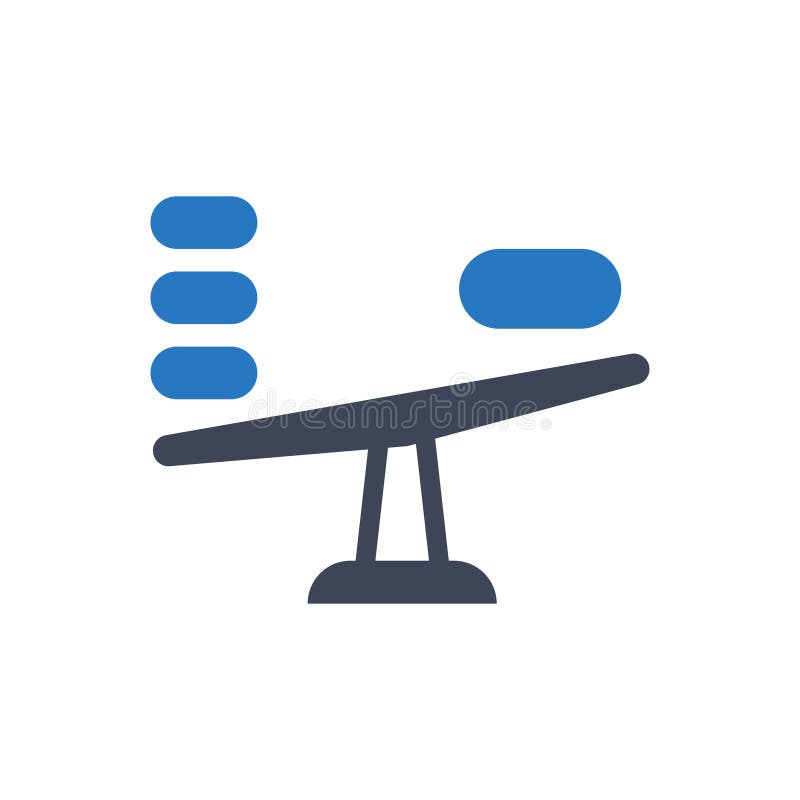 Icône De Bascule Dans Le Style Plat D'isolement Sur Le Fond Blanc ...