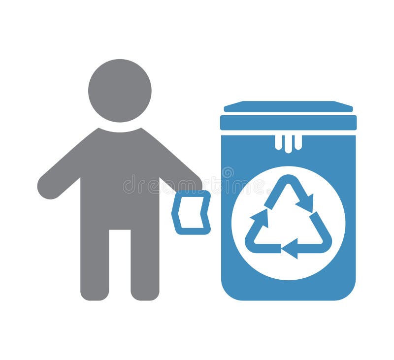 Icône corbeille illustration de vecteur. Illustration du signe - 218123191