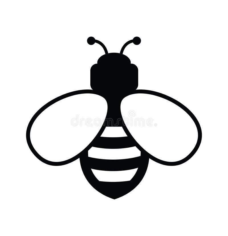 Vecteur d'icône d'abeille illustration de vecteur. Illustration du ...