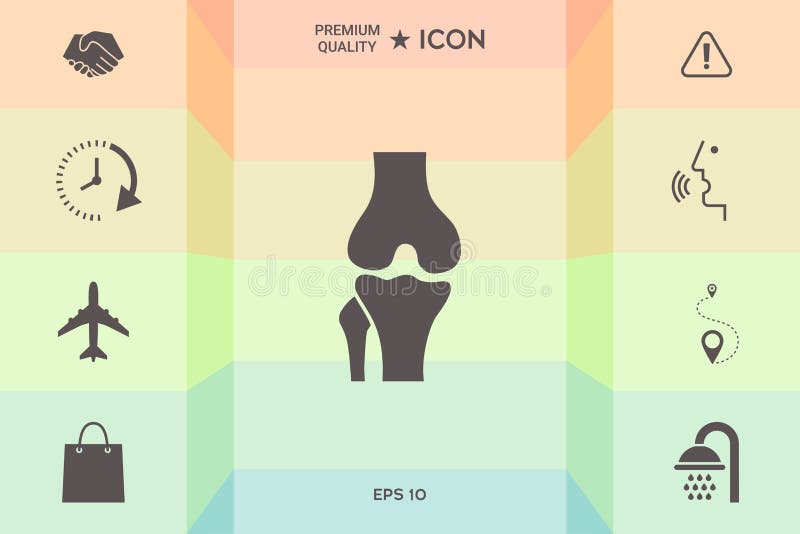 Icône D'articulation Du Genou Illustration de Vecteur - Illustration du ...