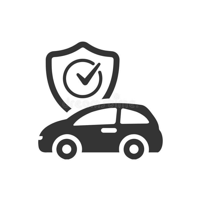 Icône D'assurance Automobile Illustration de Vecteur - Illustration du ...