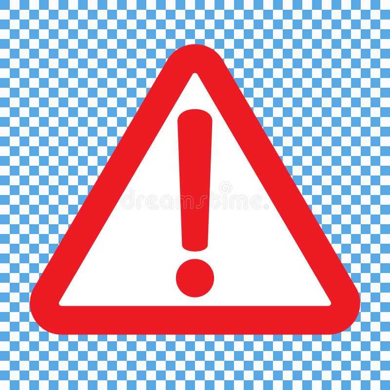Icône D'attention, Signe D'attention, Symbole Rouge De Triangle D'une ...